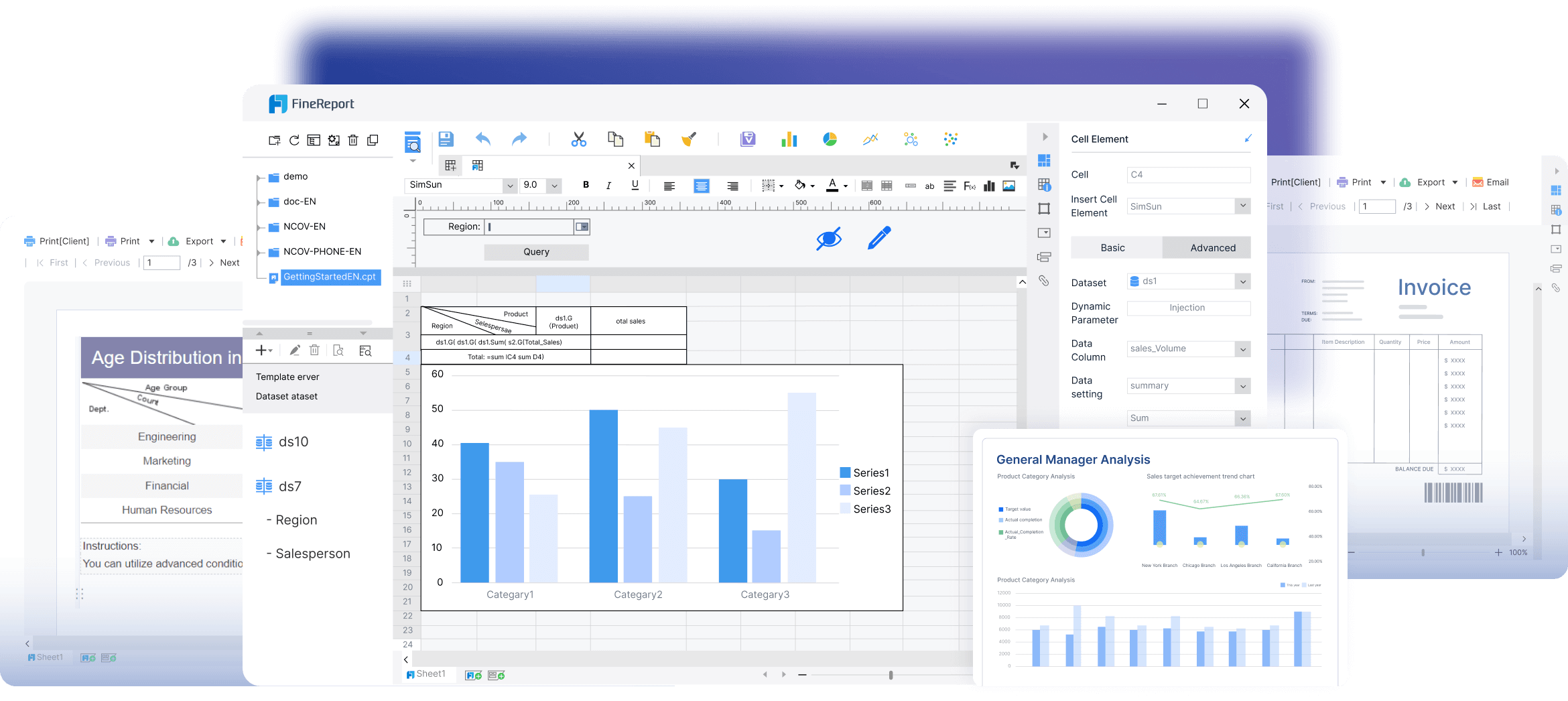 FineReport: Enterprise Reporting and Dashboard Software